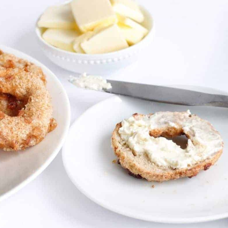 Air Fryer Apple Cinnamon Bagels - Fork To Spoon
