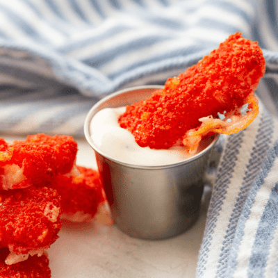 Air Fryer Spicy Mozzarella Sticks - Fork To Spoon
