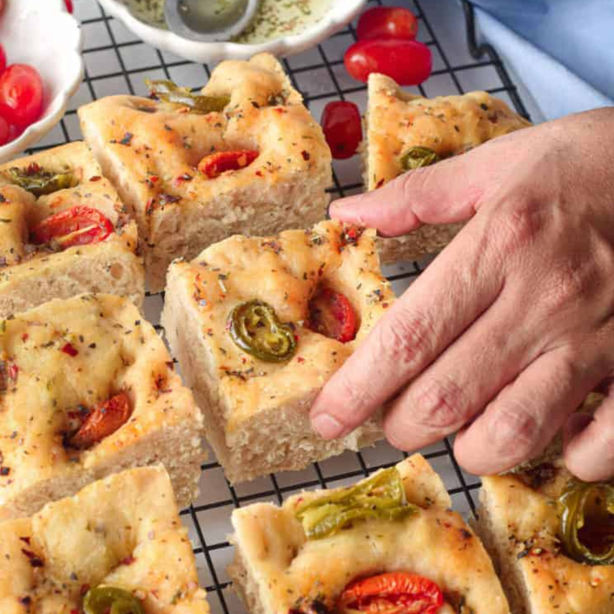 Instant Pot Focaccia Bread - Fork To Spoon