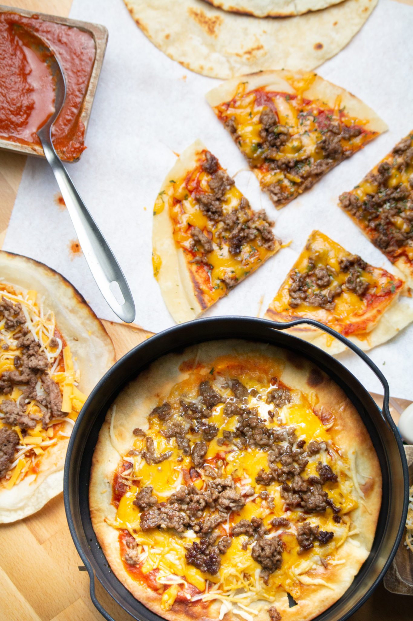 Ninja Foodi Tortilla Pizza - Fork To Spoon