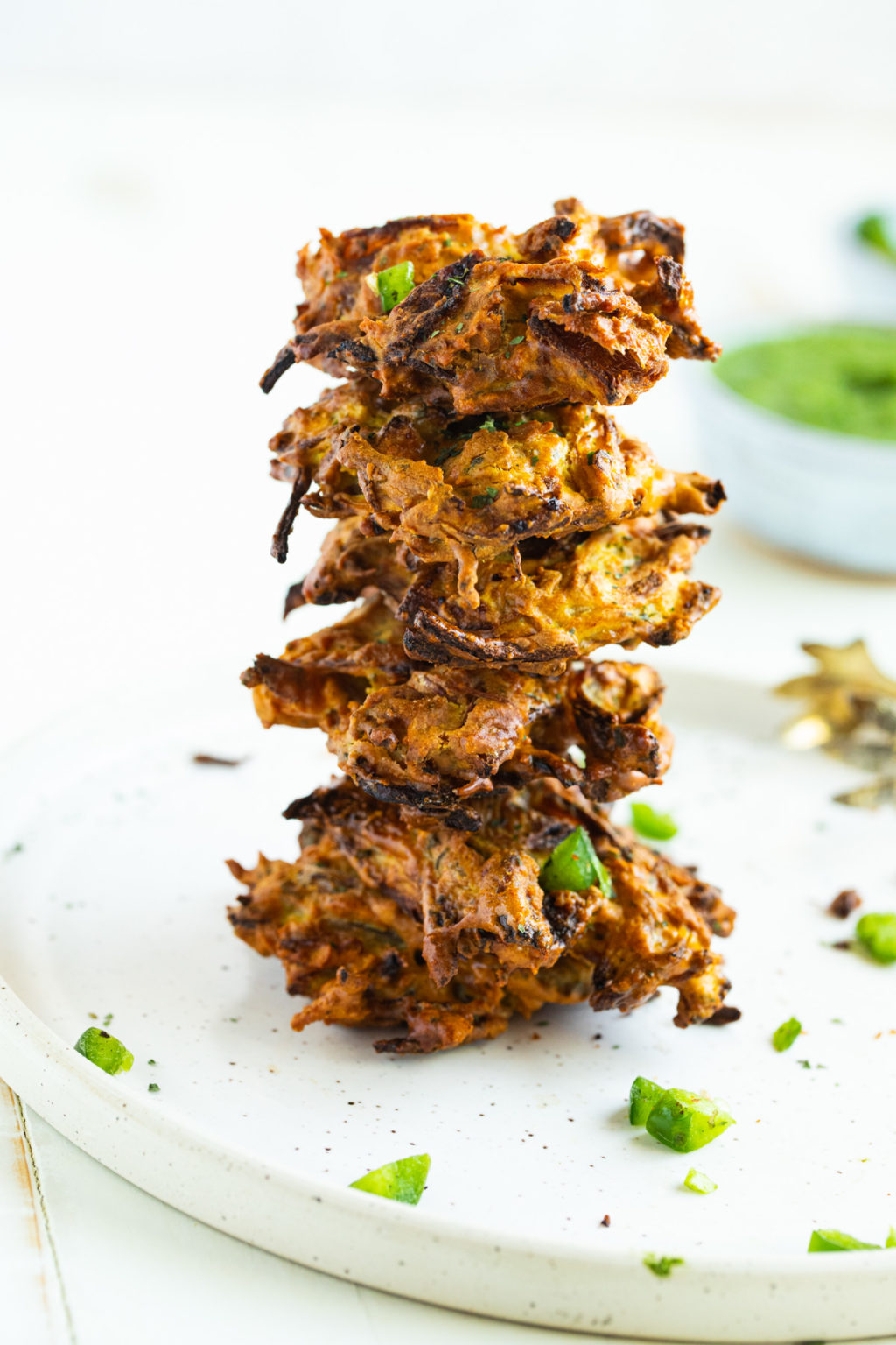 Air Fryer Onion Pakora - Fork To Spoon
