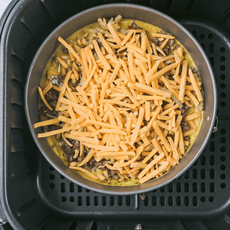 Air Fryer IHOP Cheeseburger Omelette - Fork To Spoon
