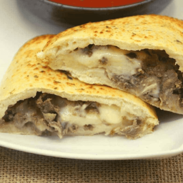 Air Fryer Philly Cheesesteak Calzones - Fork To Spoon