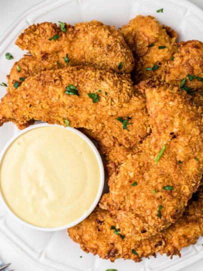Air Fryer Shake and Bake Chicken Tenders - Fork To Spoon