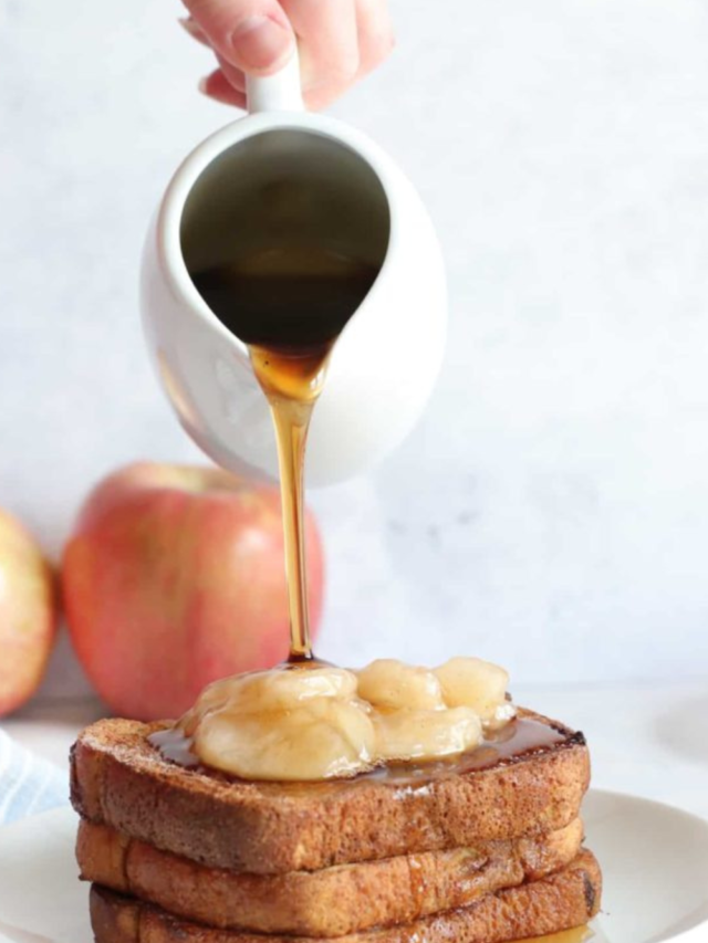 Air Fryer Apple Pie French Toast - Fork To Spoon