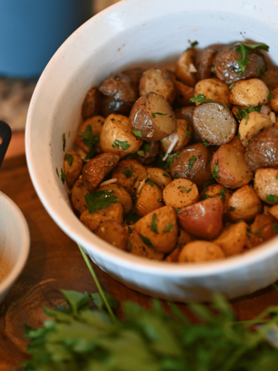 Blackstone Smashed Potatoes - Fork To Spoon
