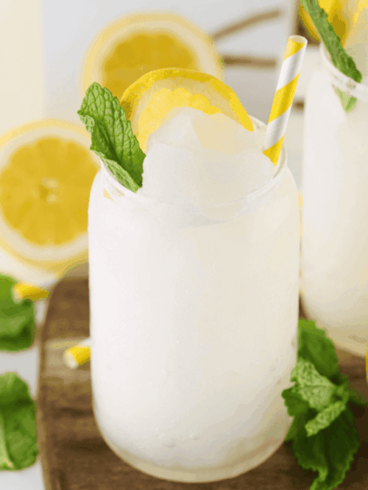 Ninja Slushi Frozen Peach Bellini - Fork To Spoon