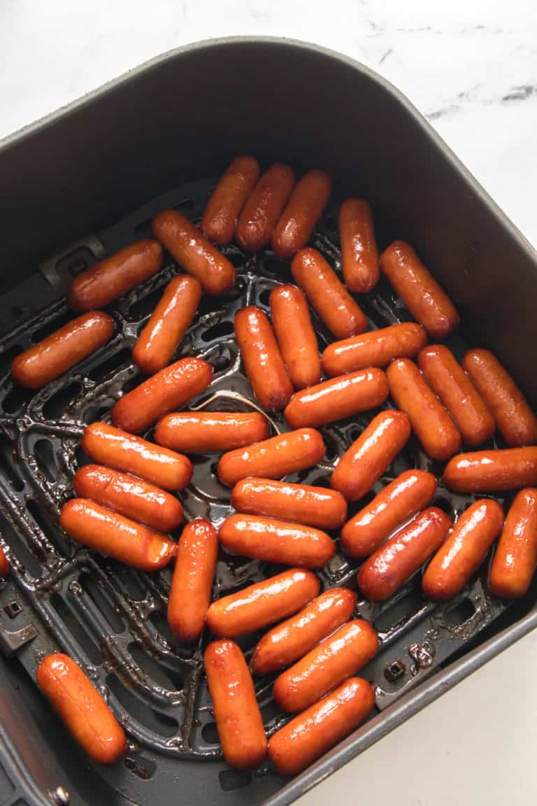 Air Fryer Cocktail Franks - Fork To Spoon