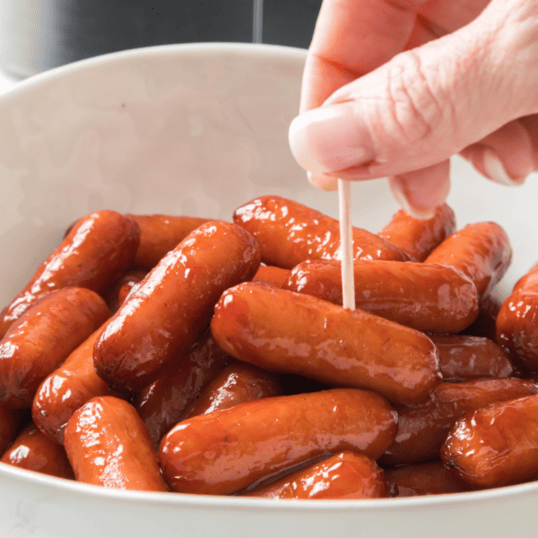 Air Fryer Cocktail Franks - Fork To Spoon