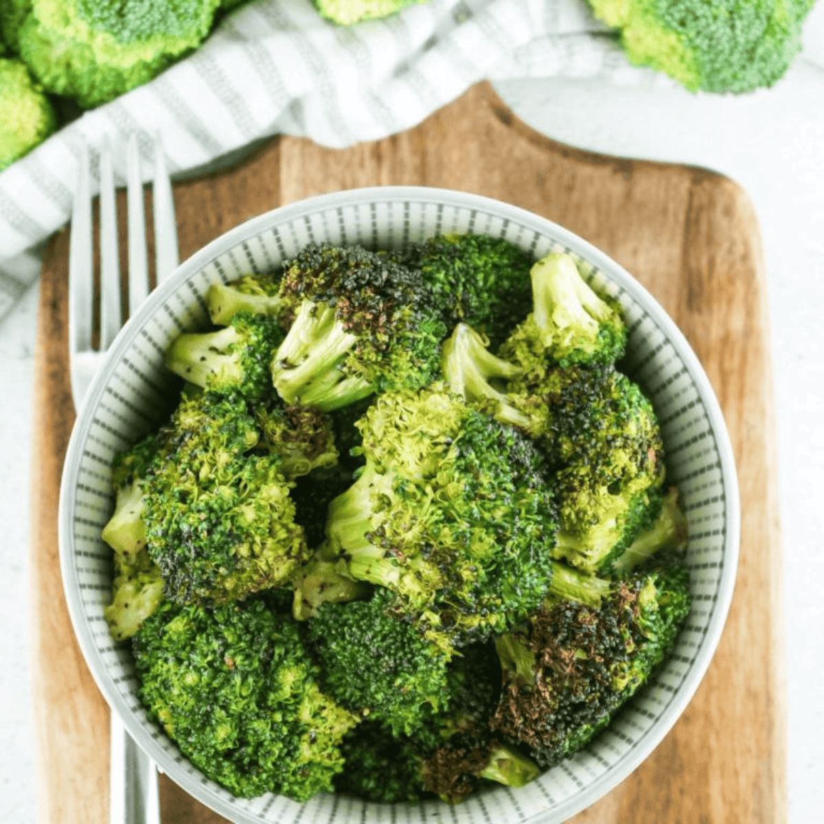 Air Fryer Broccoli With Ranch Seasoning - Fork To Spoon