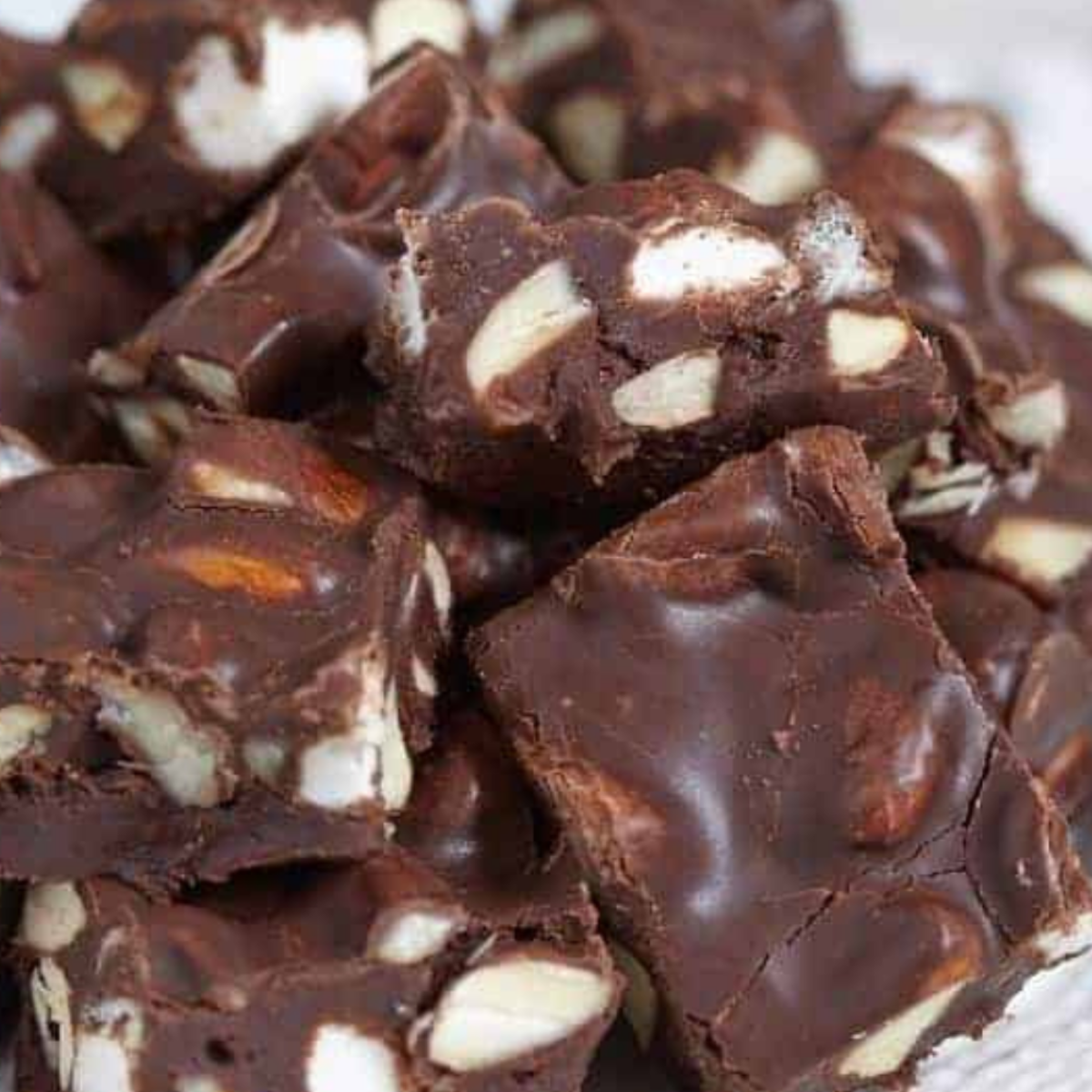 Instant Pot Rocky Road Fudge - Fork To Spoon