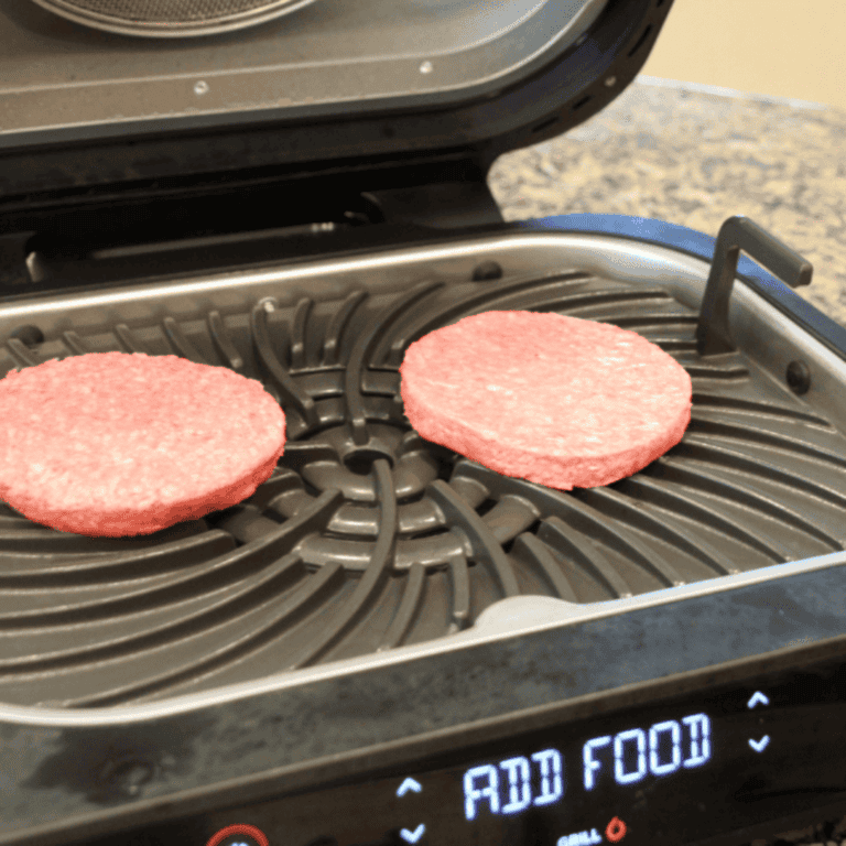 Ninja Foodi Grill Hamburgers - Fork To Spoon