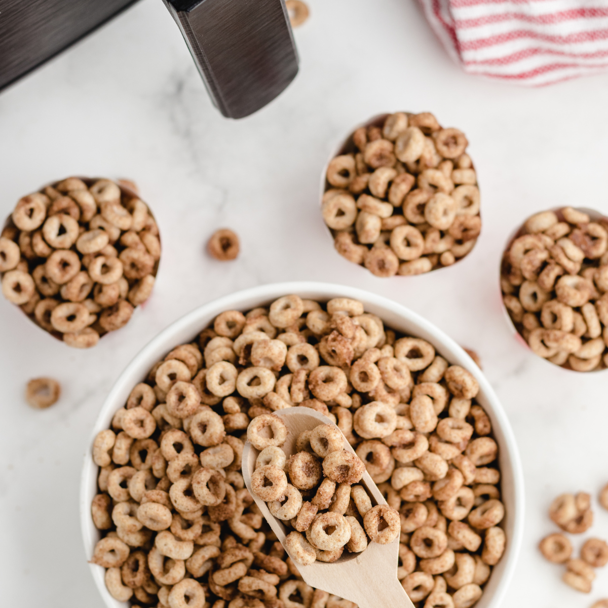 Air Fryer Hot Buttered Cheerios - Fork To Spoon