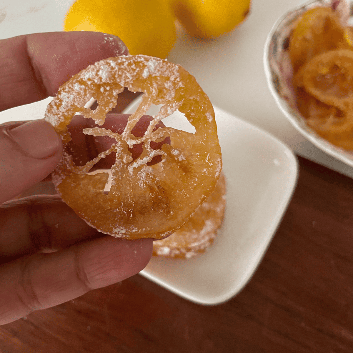 Air Fryer Candied Lemon - Fork To Spoon