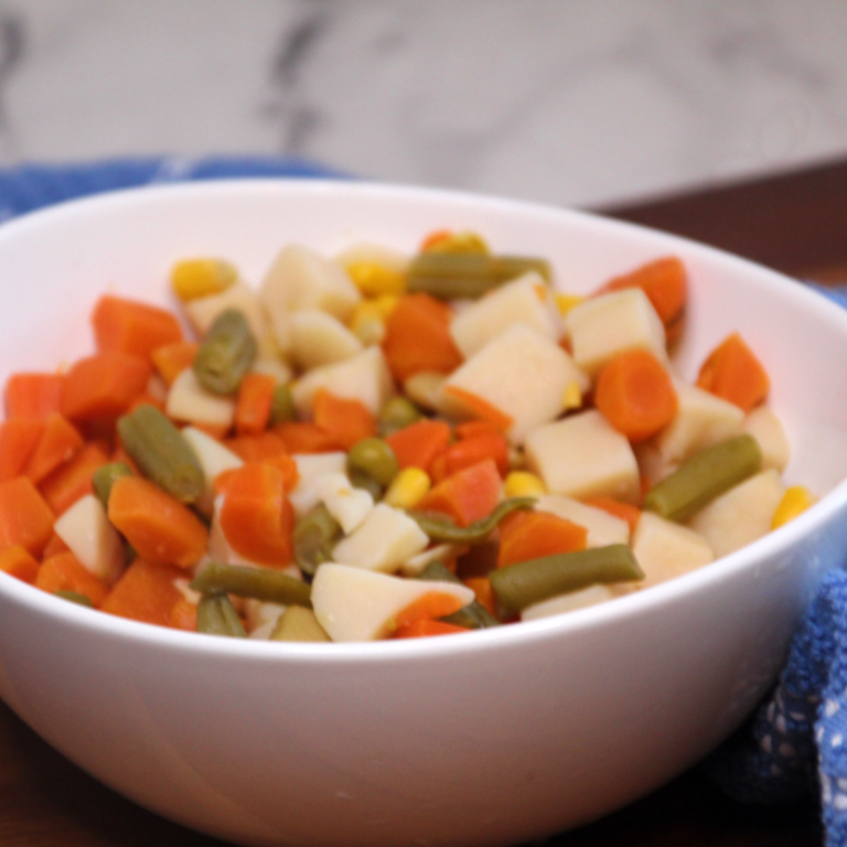 Air Fryer Canned Mixed Vegetables - Fork To Spoon