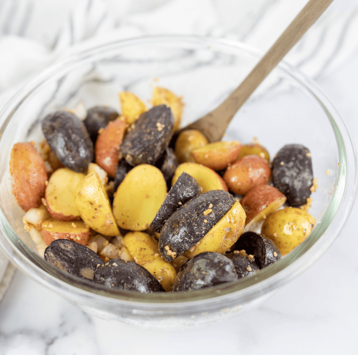 Air Fryer Campfire Roasted Potatoes - Fork To Spoon