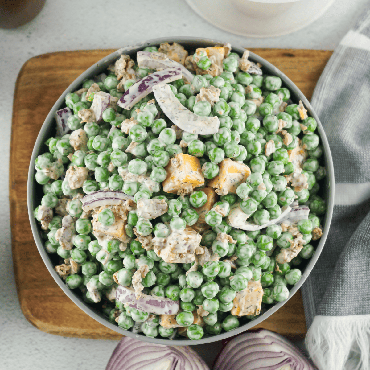 Classic Pea Salad - Fork To Spoon
