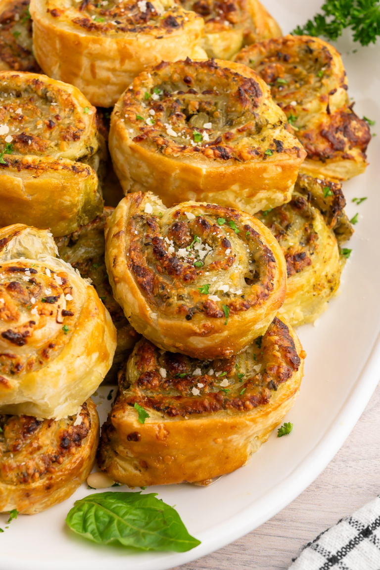 Air Fryer Pesto Pinwheels - Fork To Spoon