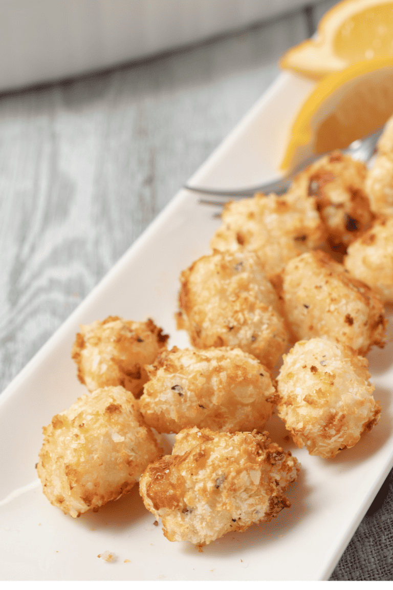 Air Fryer Scallops With Ritz Crackers - Fork To Spoon