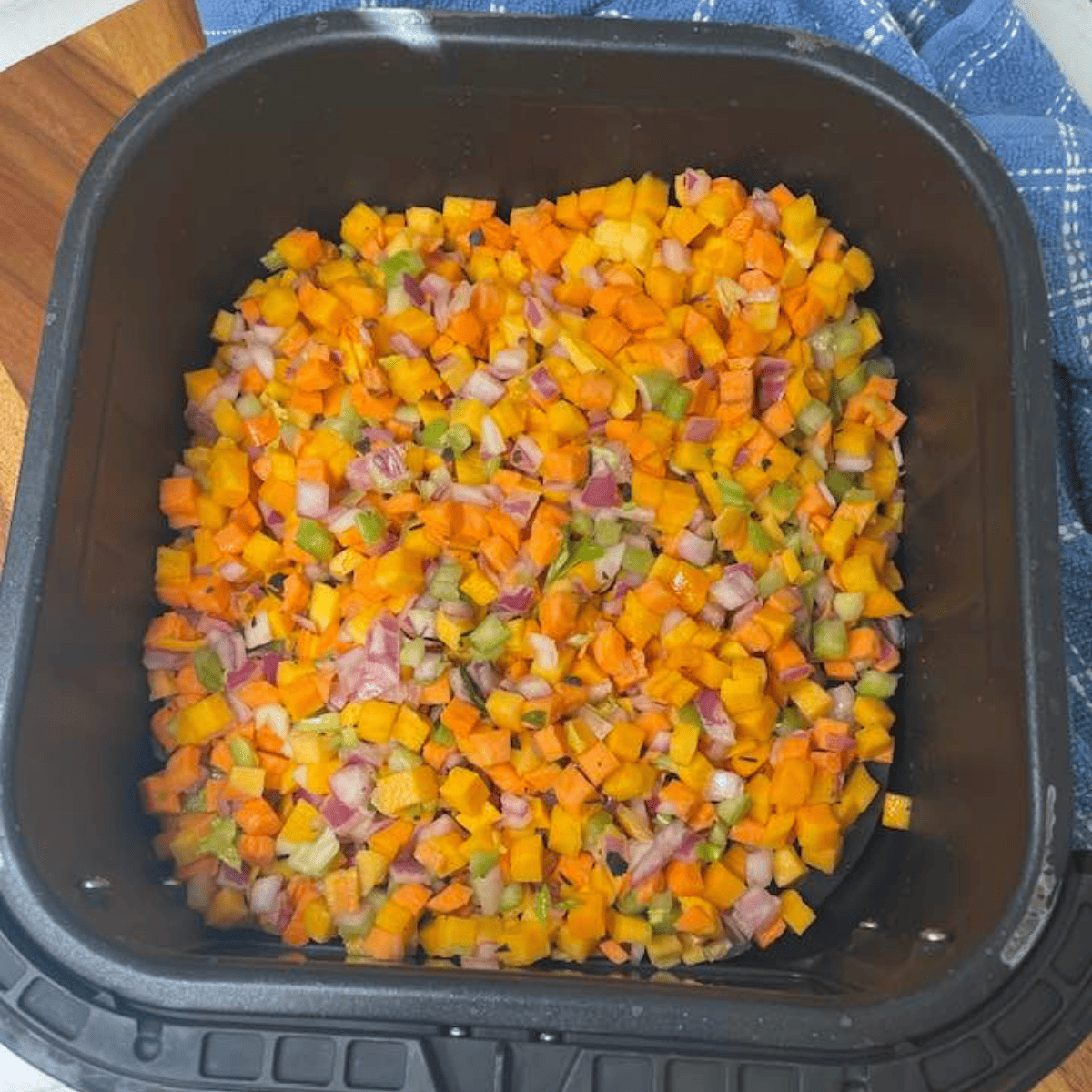 Air Fryer Trader Joe's Holiday Vegetable Hash - Fork To Spoon
