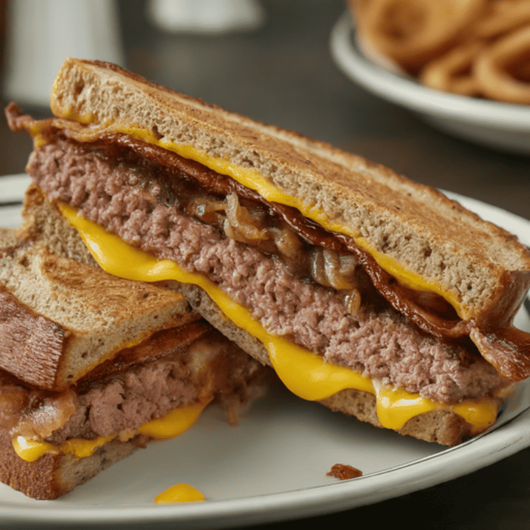 Air Fryer Waffle House Patty Melt - Fork To Spoon