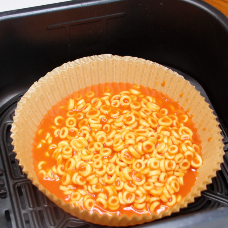 Air Fryer SpaghettiOs - Fork To Spoon
