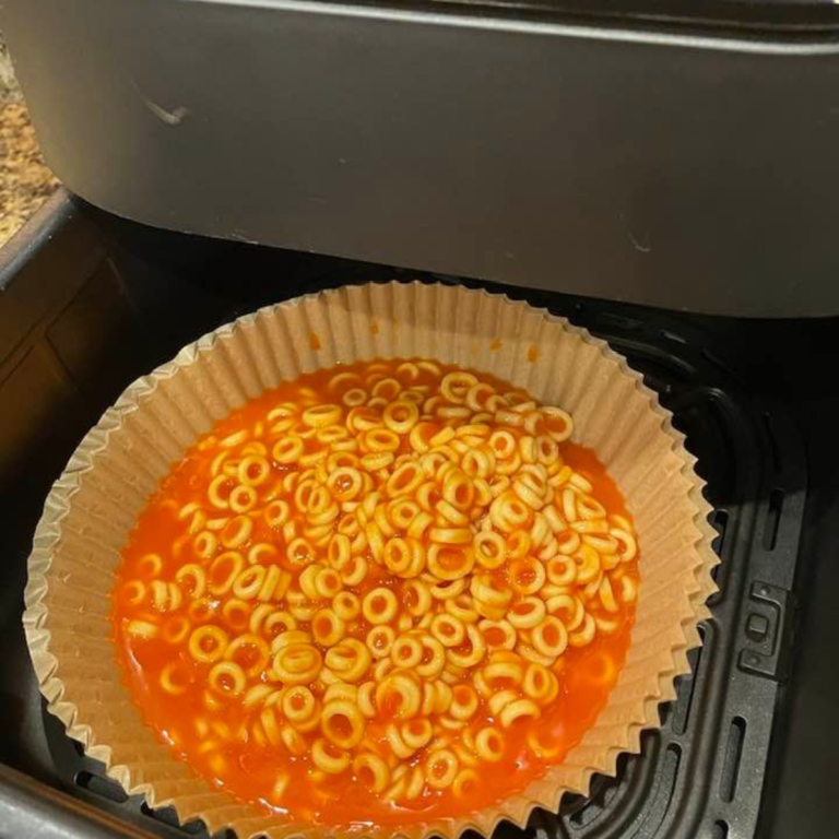 Air Fryer SpaghettiOs - Fork To Spoon