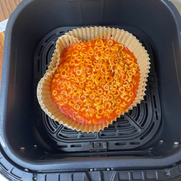 Air Fryer SpaghettiOs - Fork To Spoon
