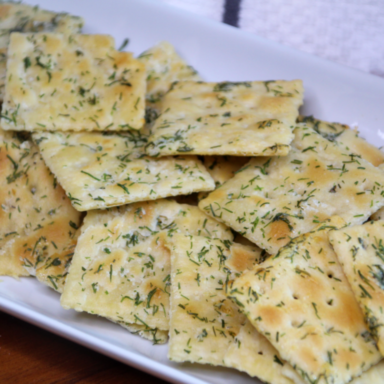 Air Fryer Dill Pickle Saltines - Fork To Spoon