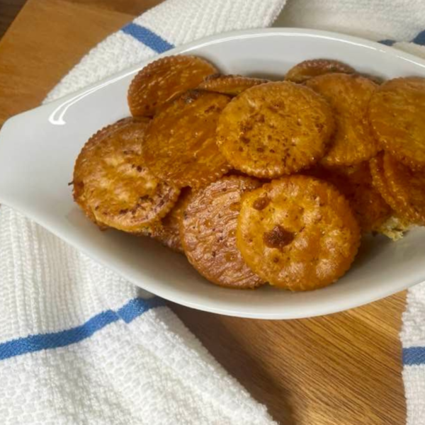 Air Fryer Ranch Ritz Crackers - Fork To Spoon