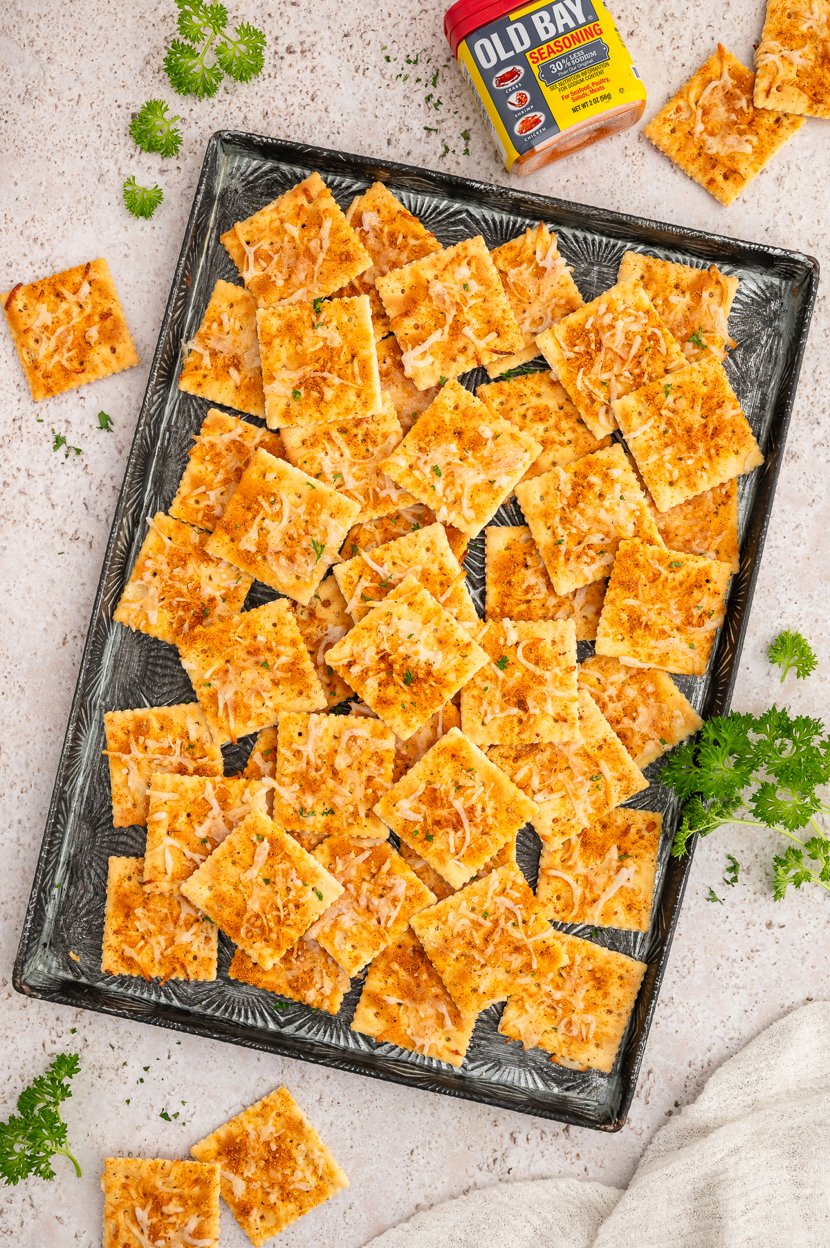 Air Fryer Old Bay Saltine Crackers - Fork To Spoon