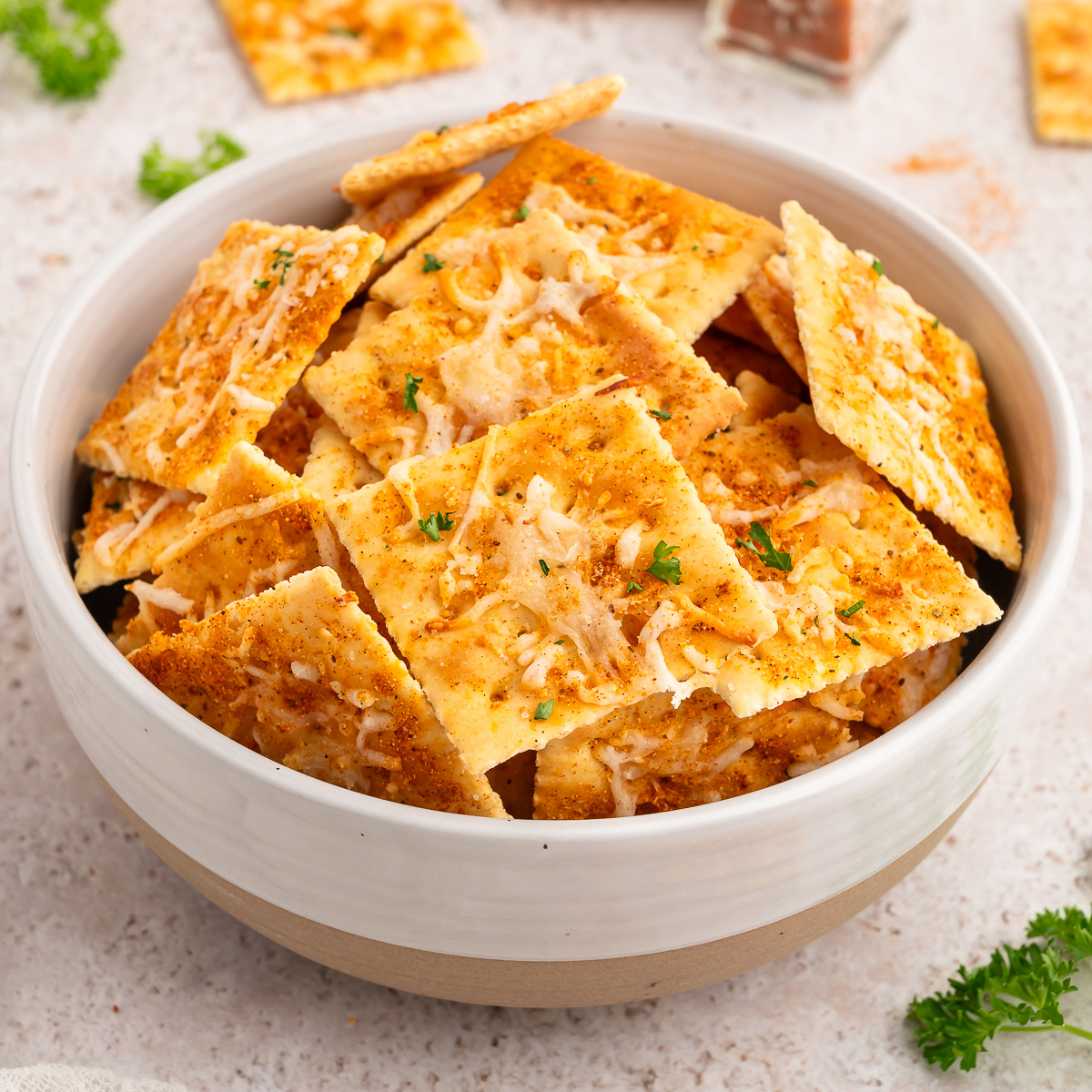Air Fryer Old Bay Saltine Crackers - Fork To Spoon