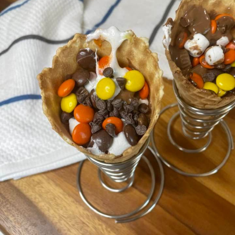 Air Fryer Reese's Campfire Cones - Fork To Spoon