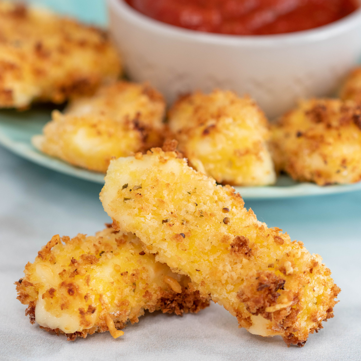 Air Fryer Low Carb Mozzarella Sticks - Fork To Spoon