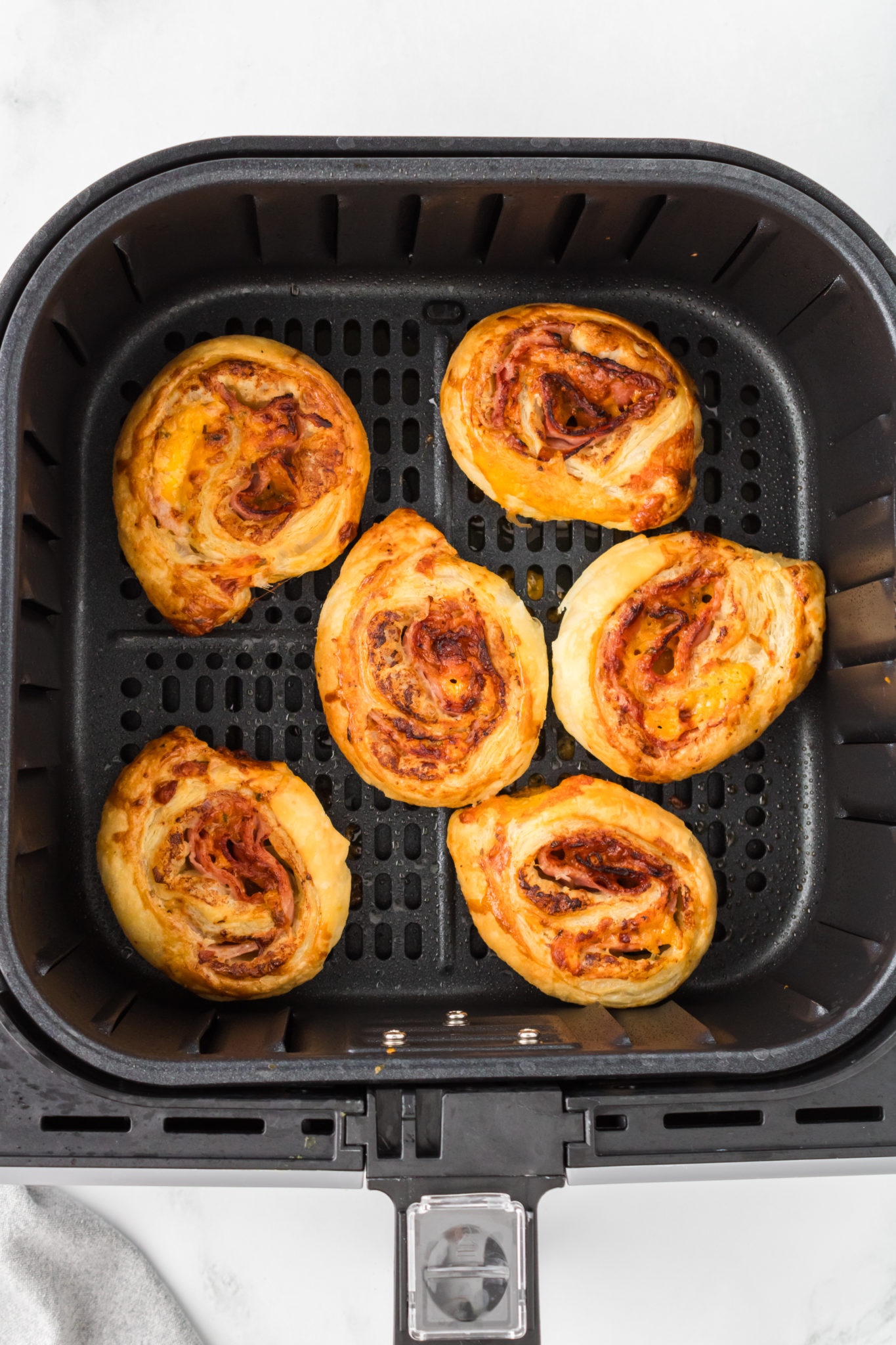 Air Fryer Ranch Ham and Cheese Pinwheels - Fork To Spoon