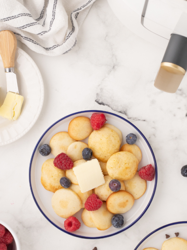 Air Fryer Pancake Donuts (Ready in 17 Minutes, No Yeast) - Fork To Spoon