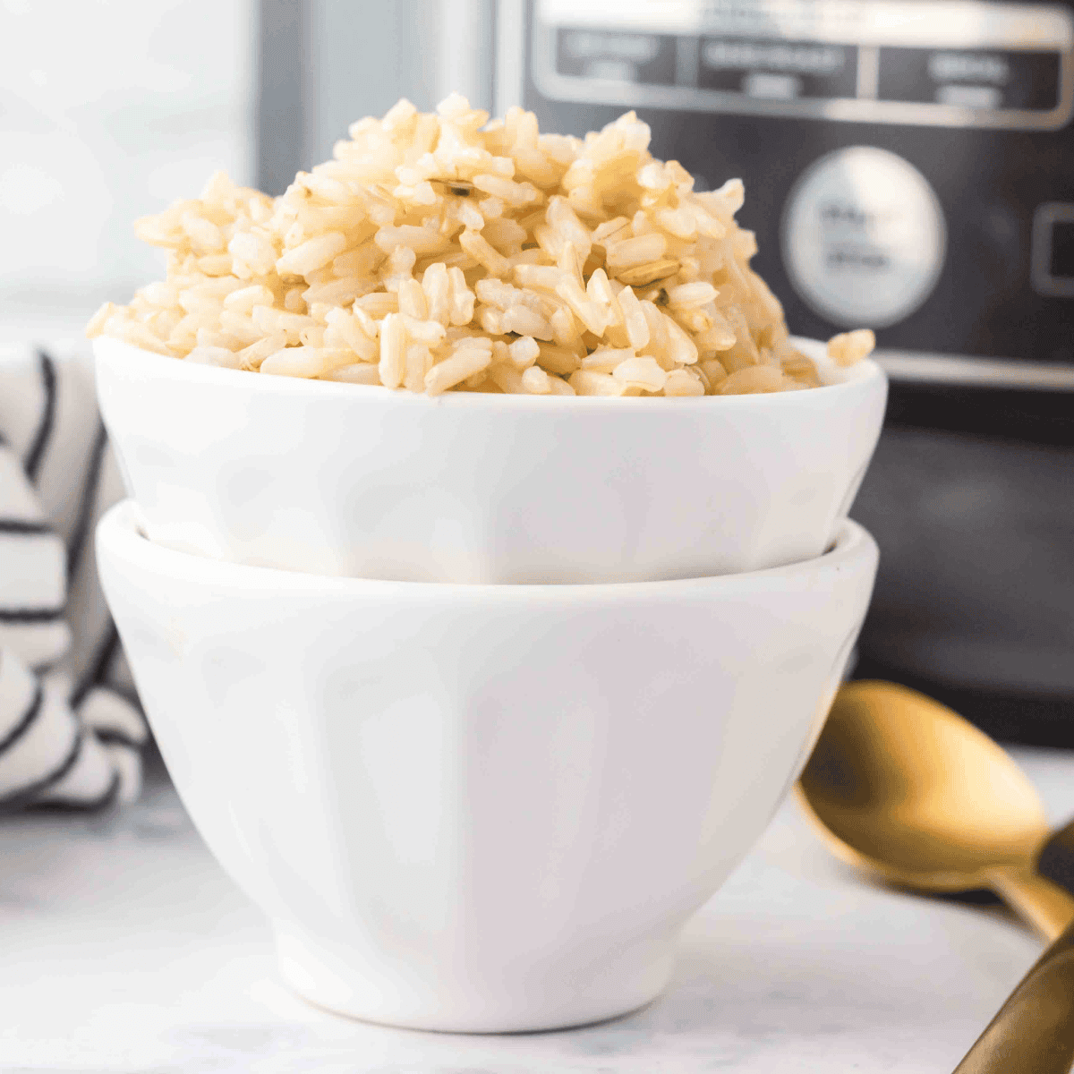 Easy Ninja Foodi Brown Rice Recipe - Fork To Spoon