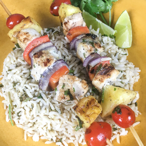 Air Fryer Swordfish Kebabs - Fork To Spoon