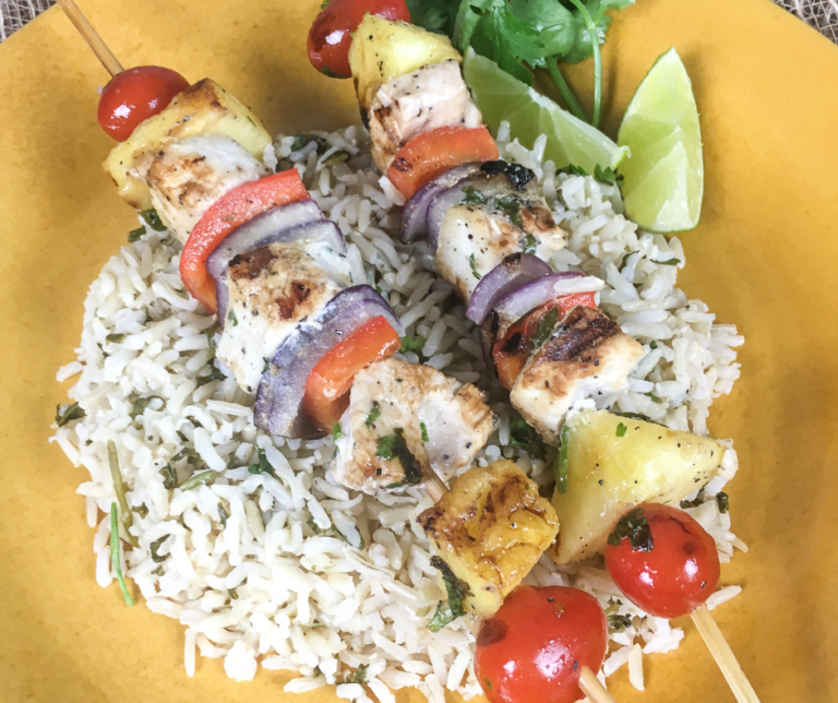 Air Fryer Swordfish Kebabs - Fork To Spoon