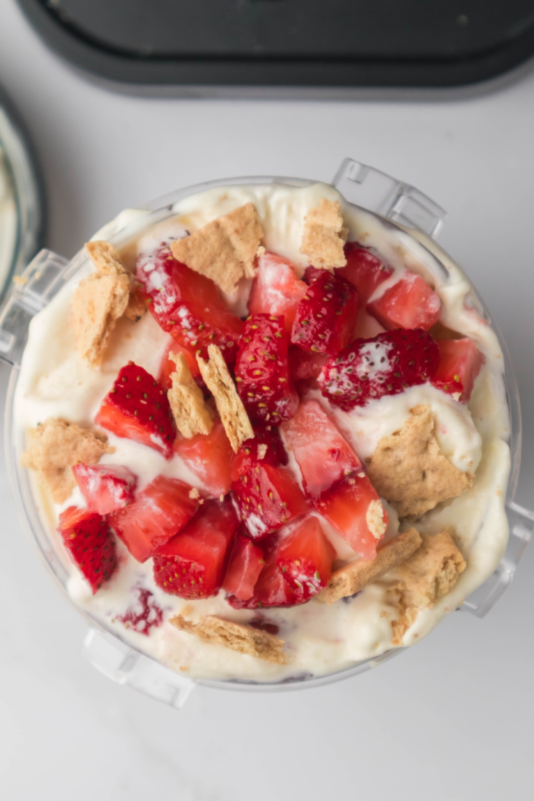 Ninja Creami Strawberry Cheesecake Ice Cream - Fork To Spoon