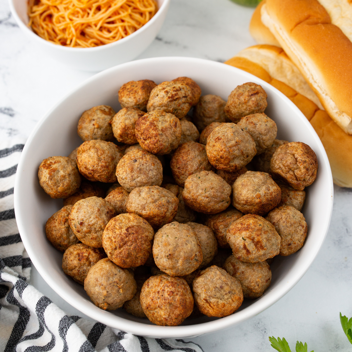 Air Fryer Aldi Meatless Meatballs - Fork To Spoon