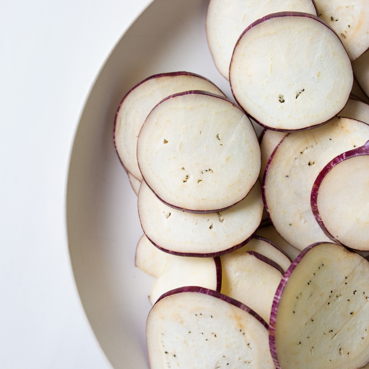 Air Fryer Eggplant Chips Fork To Spoon