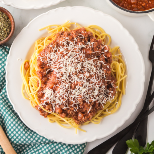 Easy Ninja Foodi Spaghetti Bolognese Recipe - Fork To Spoon