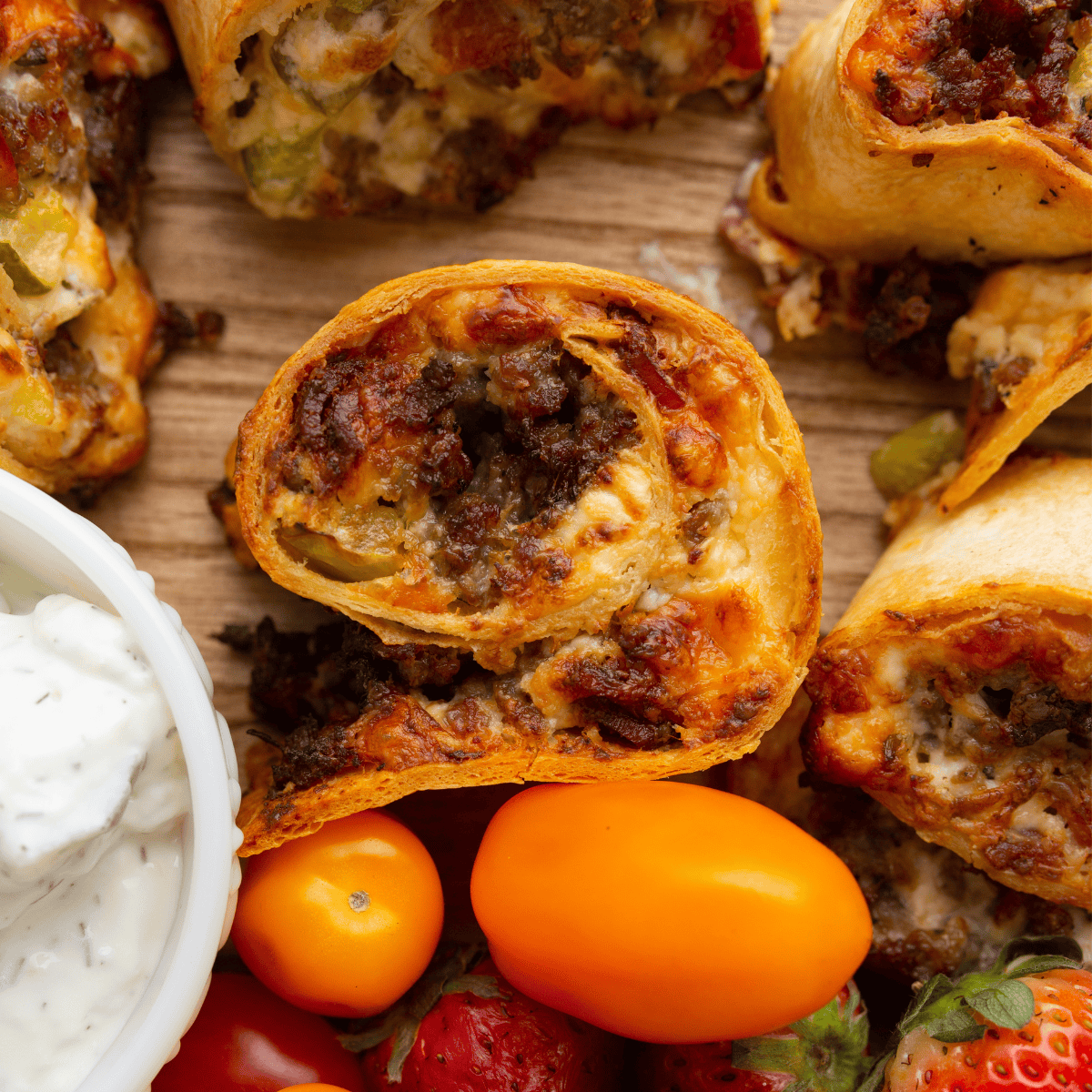 Air Fryer Cuban Pinwheels - Fork To Spoon