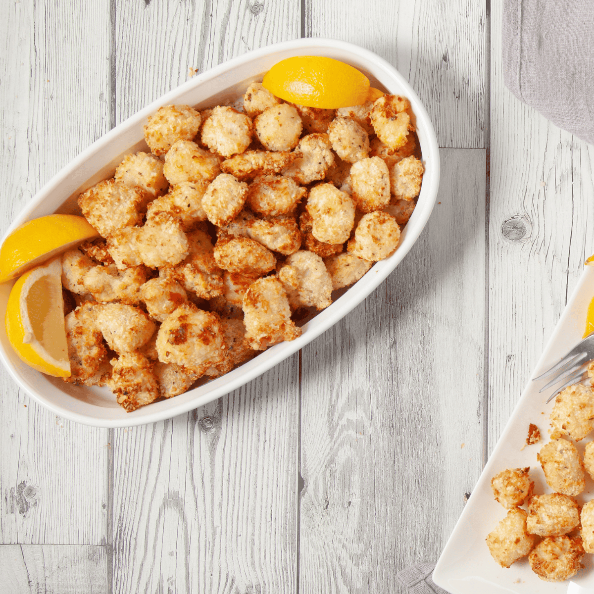 Easy Air Fryer Breaded Scallops with Parmesan and Panko - Fork To Spoon