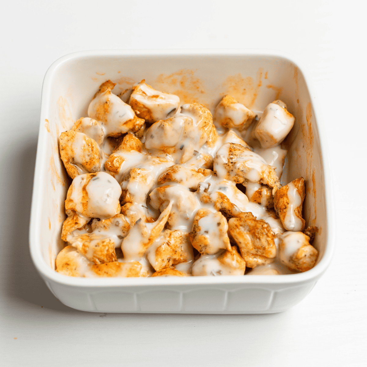 Air Fryer Domino's Hot Buffalo Chicken Bake - Fork To Spoon