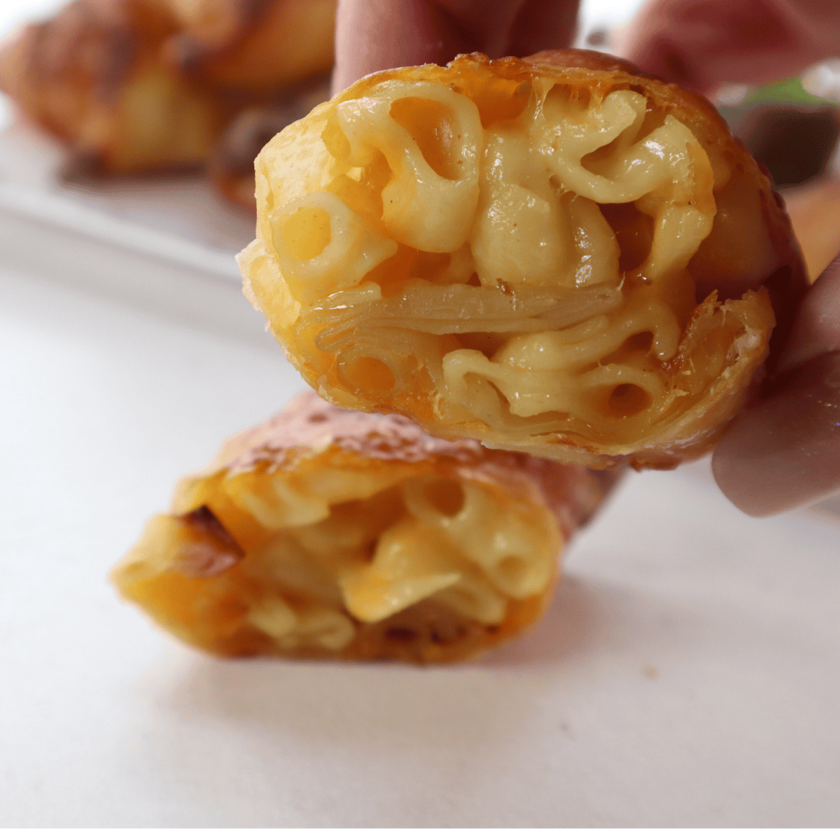 Air Fryer Mac And Cheese Egg Rolls - Fork To Spoon