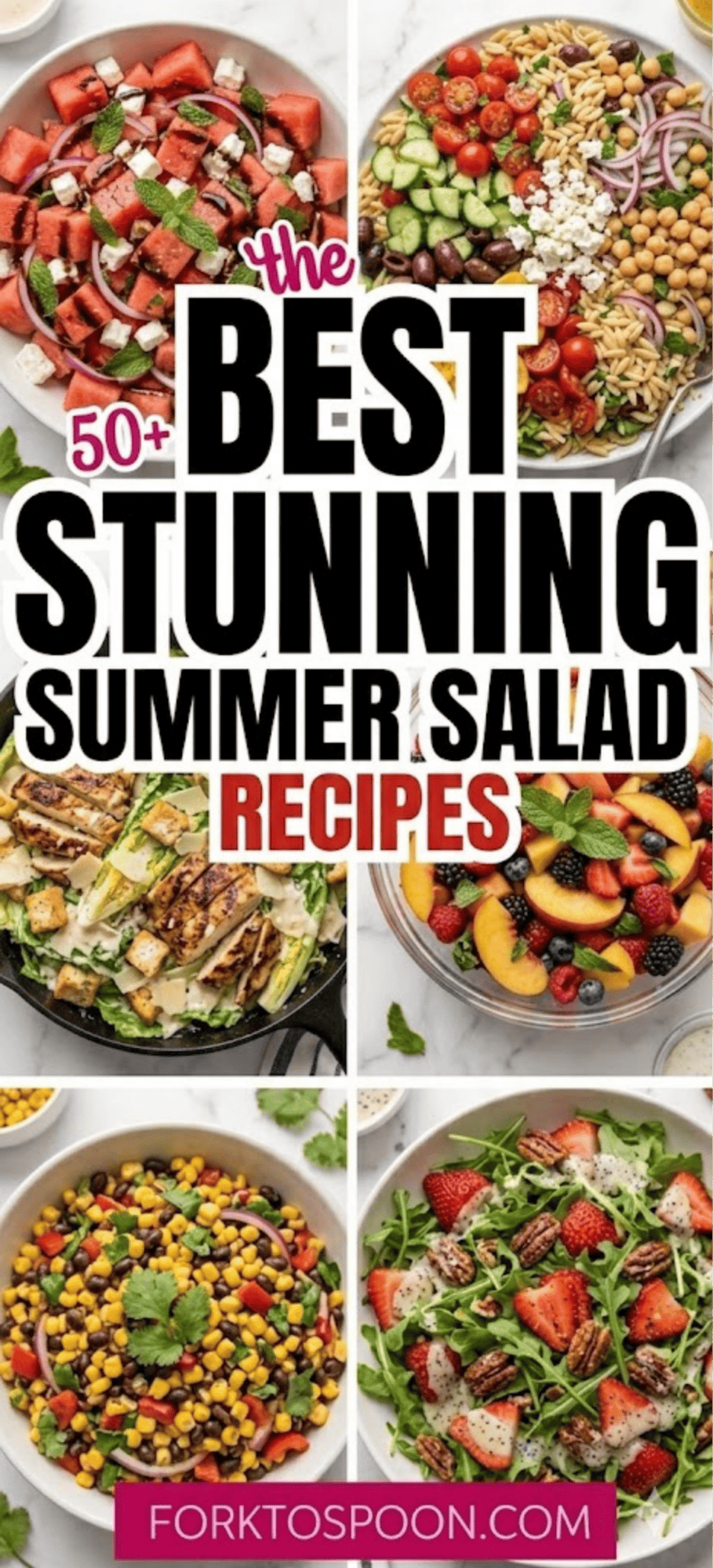 50+ Stunning Summer Salad Recipes - Fork To Spoon