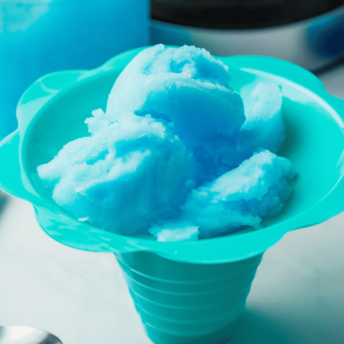 Easy Ninja Slushi Blue Raspberry Slush - Fork To Spoon