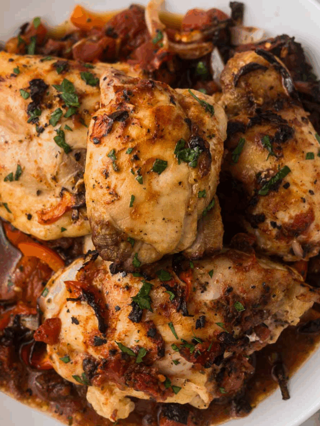 Air Fryer Salmon Cacciatore - Fork To Spoon